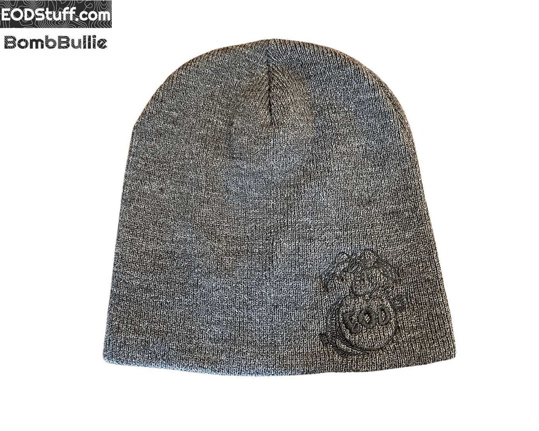 USMC Buzzard, Bomb, and Pick Dark Grey Short Beanie EOD Beanies - Etsy