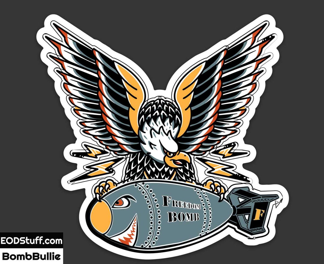 Freedom Bomb Eagle Sticker - Etsy