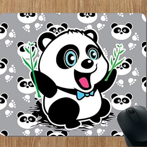 Panda Mouse Pad - Etsy UK
