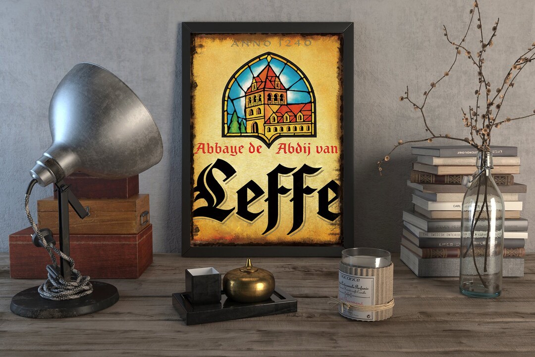 Leffe Beer Sign METAL Wall Art Christmas Classic Recipe Poster Kitchen ...