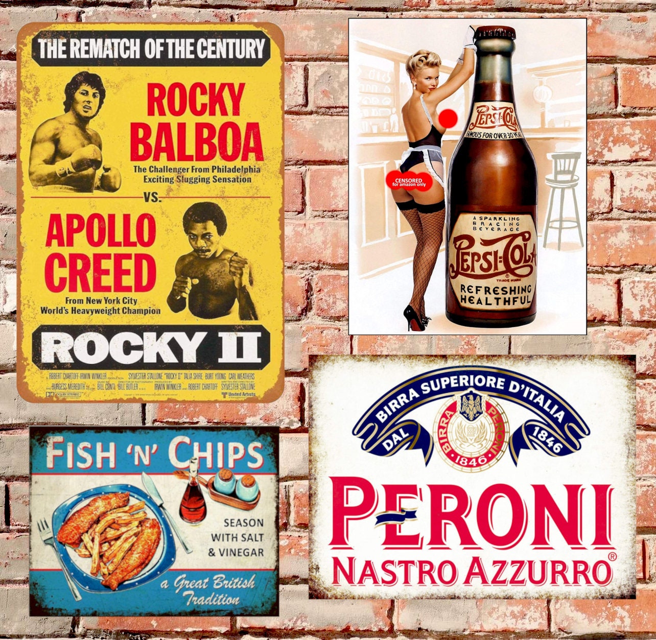 Coca Cola Pub Bar Kitchen Metal Sign Vintage Effect - Etsy