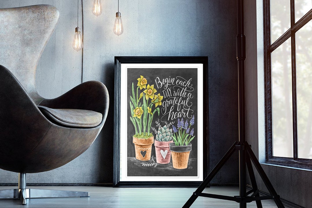 Flower Motto Sign METAL Wall Art Classic Recipe Poster Kitchen Home ...