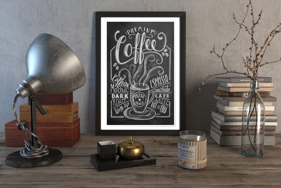 Coffee Premium Sign METAL Wall Art Classic Recipe Poster Kitchen Home ...