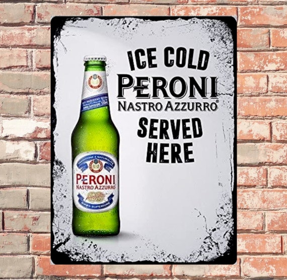 Peroni Ice Cold Beer Pub Bar Metal Sign Vintage Effect - Etsy Canada