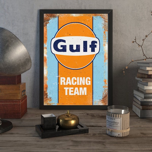 Gulf Racing Team Art - Etsy