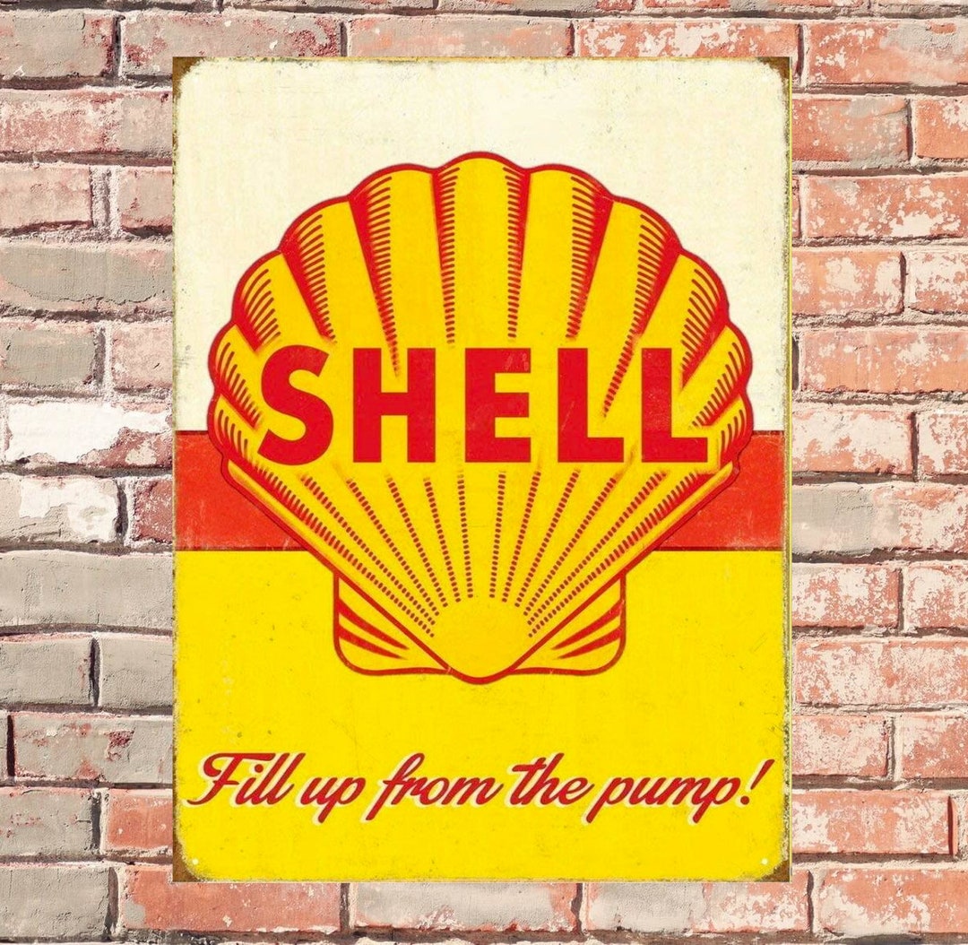 Shell Motor Oil Car Garage Metal Sign Vintage Effect - Etsy UK