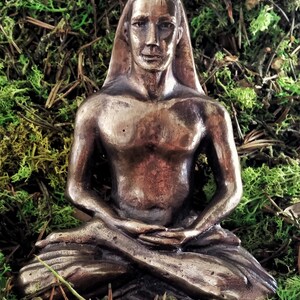Mahavatar Babaji Statue, Bronze Sculpture of Statuette, Metal Art ...