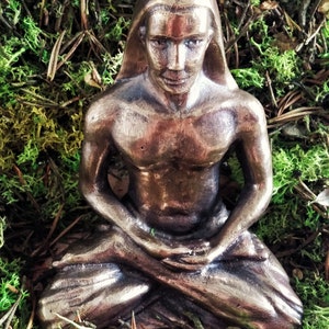 Mahavatar Babaji Statue, Bronze Sculpture of Statuette, Metal Art ...
