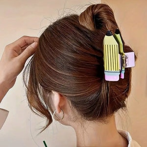 Super Cute Personalized Pencil Hair Clip Claw Clip Back to School ...