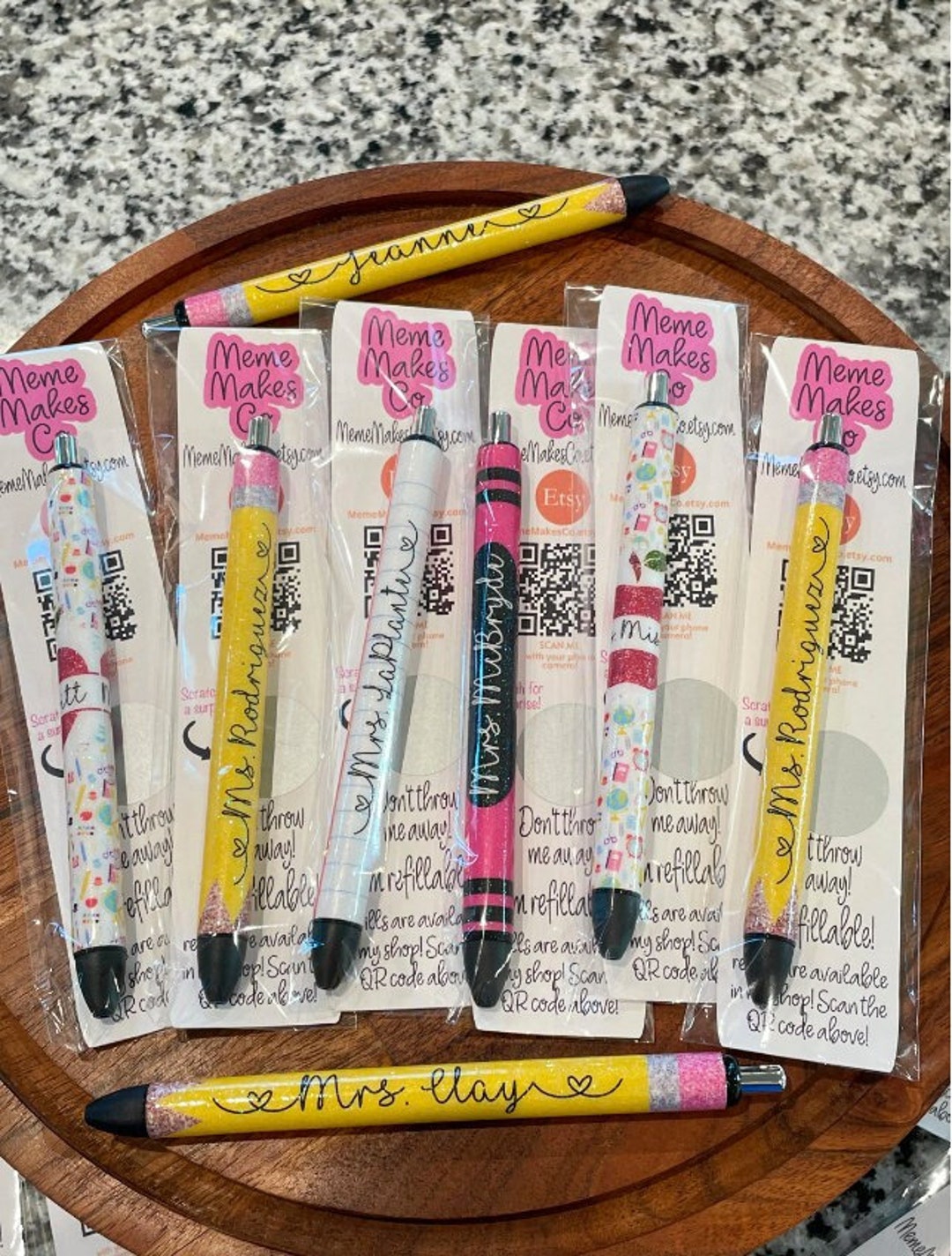 Glitter Pencil Teacher Pen | Glitter or No Glitter | Personalized ...