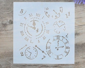 Clock stencil | Etsy