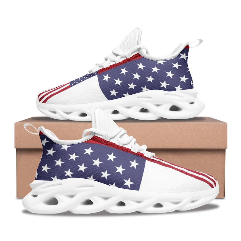 American Flag Sneakers - Etsy
