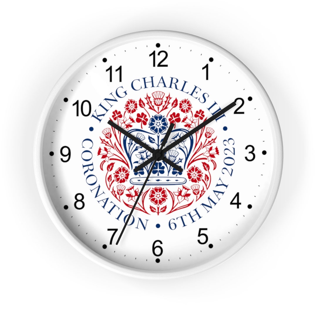 Congratulations on the Coronation of King Charles Lll Wall Clock - Etsy