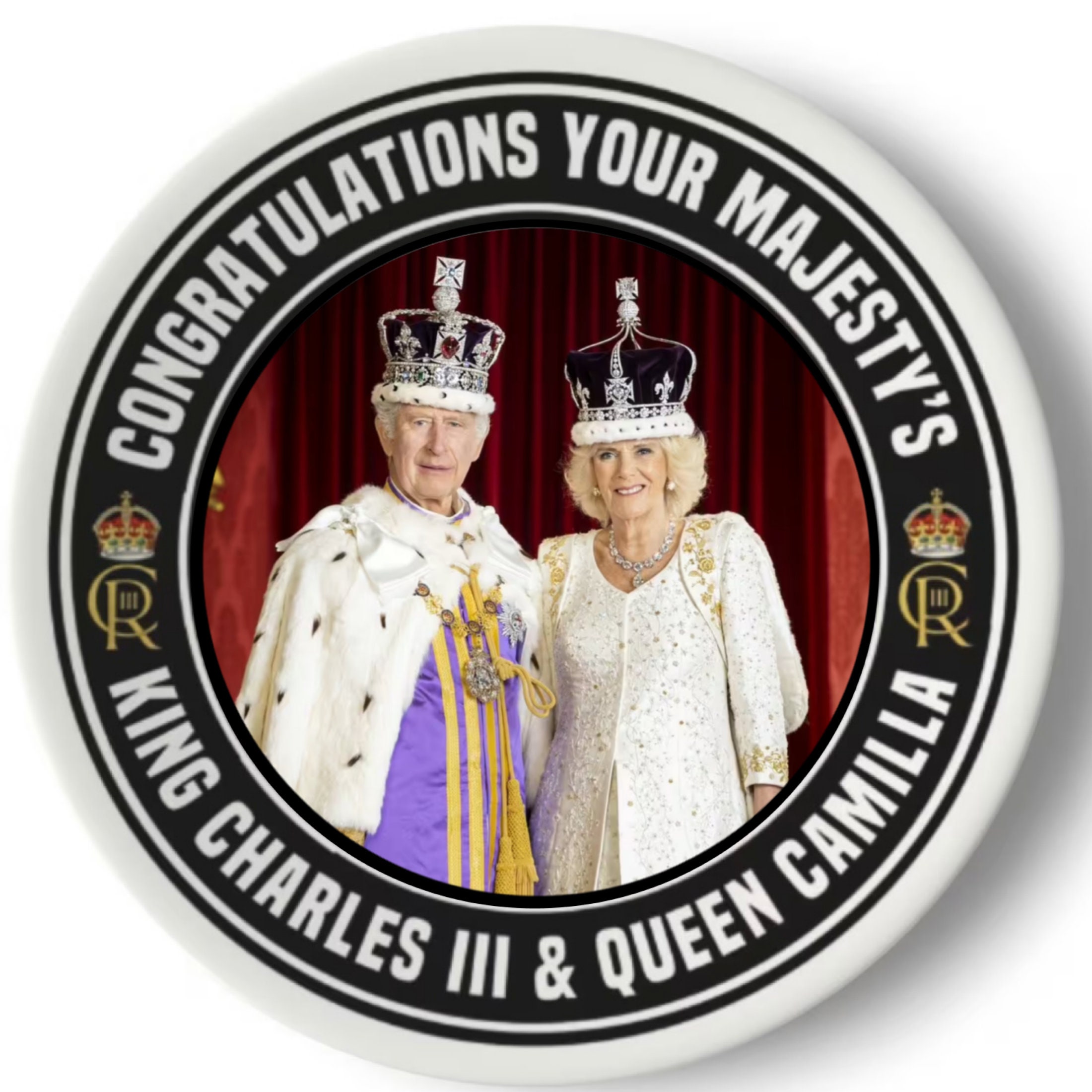 Congratulations King Charles Lll & Queen Camilla Commemorative 6.5 ...
