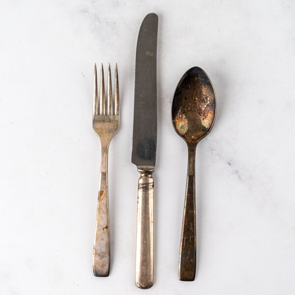 Rustic Silverware - Etsy