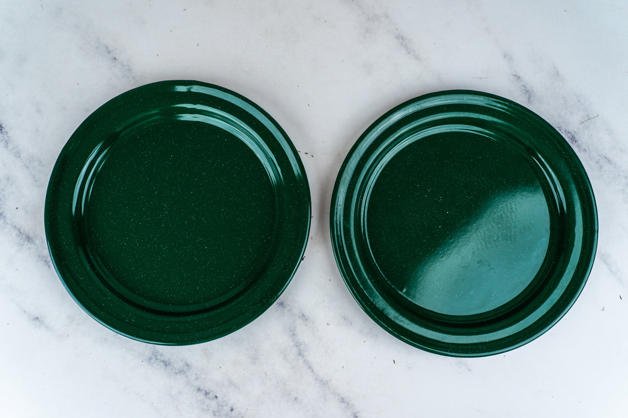 Speckled Green Plate - Etsy