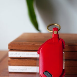 Kia Series Leather Key Fob Cover for New Car Key 2023,24 Telluride EV9 ...