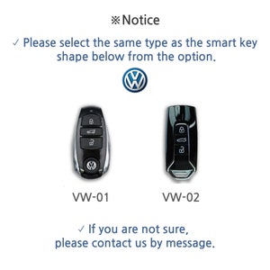 Handmade Volkswagen Car Key Case, Leather Car Key Fob Cover, Kechain ...