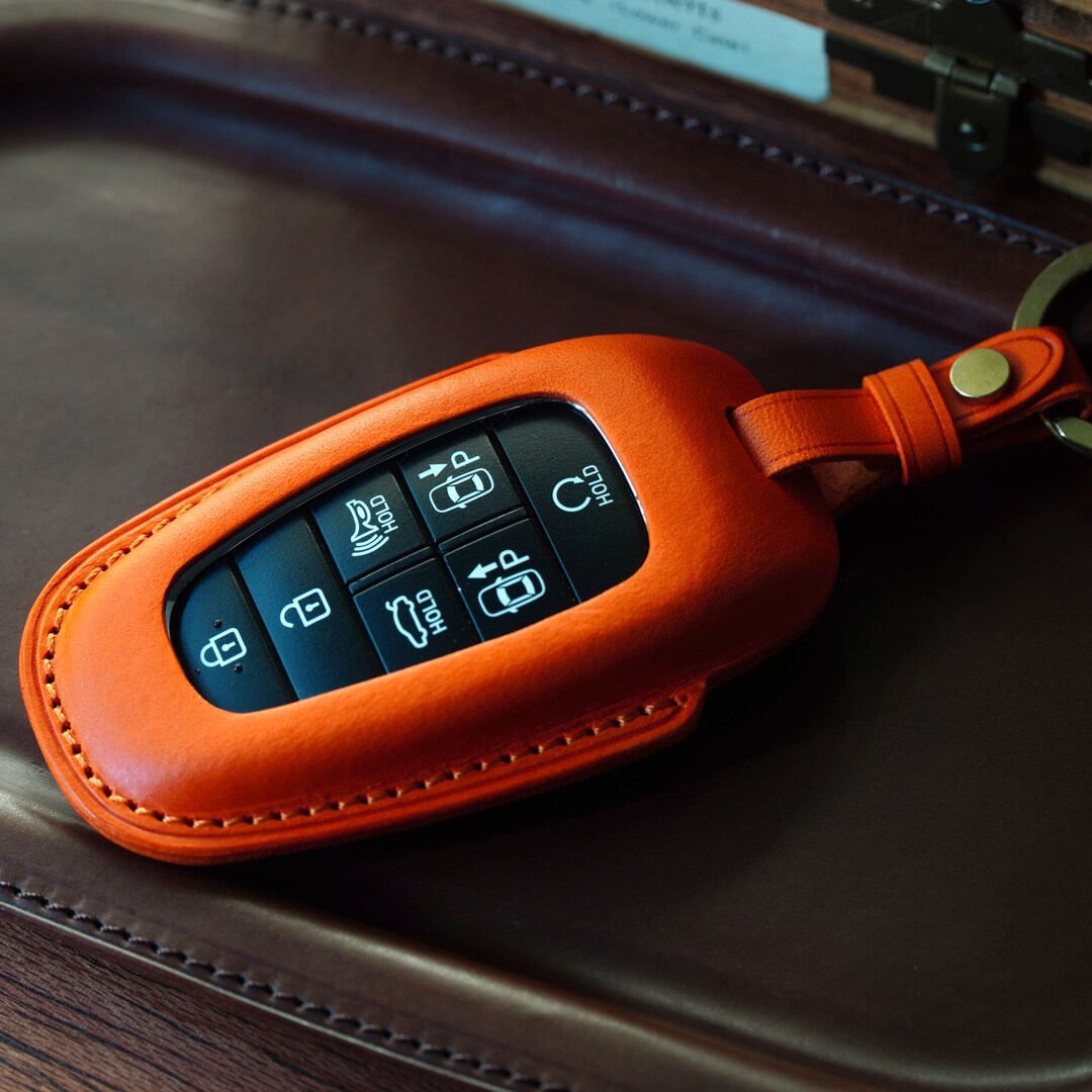 HYUNDAI Smartkey Case, Fob Key Cover, Touson, Grandeur, Elantra, Santa ...