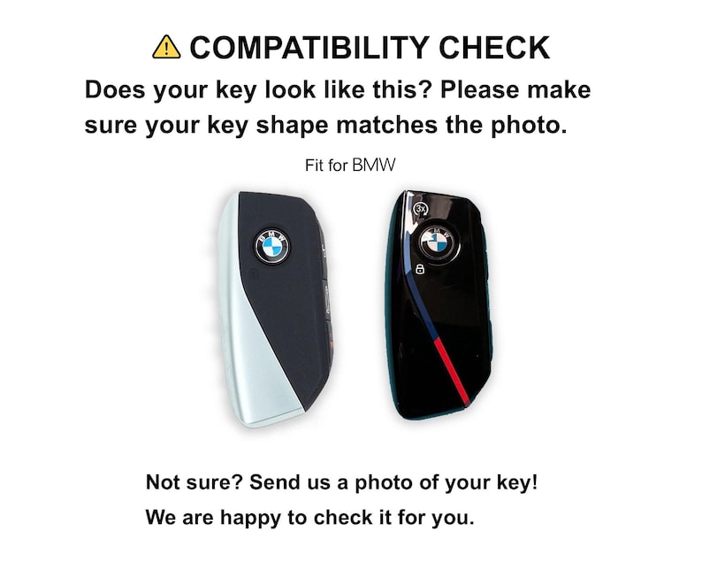Leather Key Fob Cover for BMW X1 X3 X5 X6 X7 3 5 7 Series | Italian ...