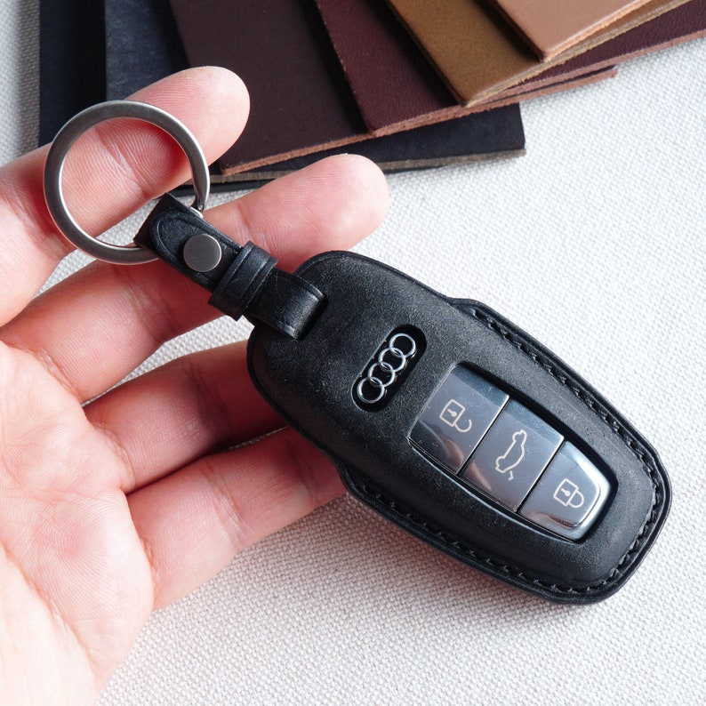 Handmade Audi Car Key Case Leather Car Key Fob Cover - Etsy