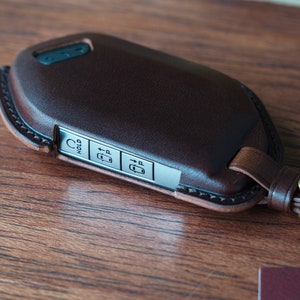 Kia Series Leather Key Fob Cover for New Car Key 2023,24 Telluride EV9 ...