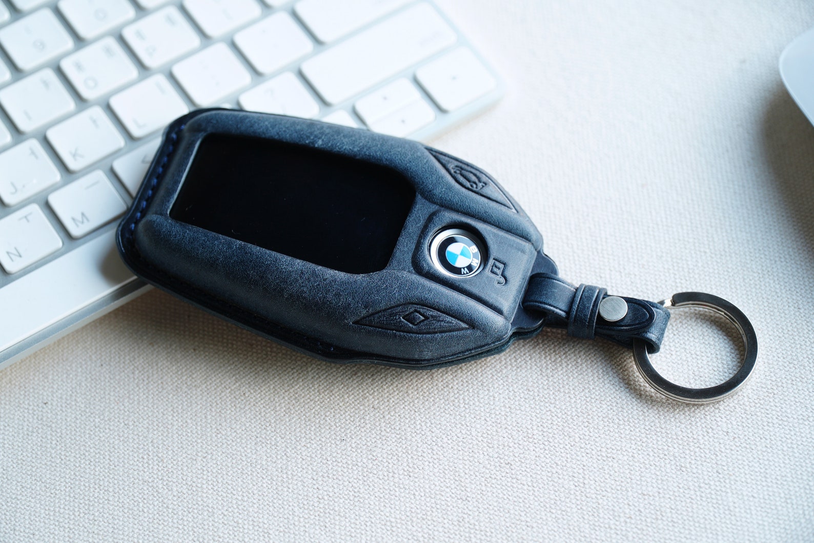 Handmade BMW Display Key Case Leather Car Key Fob Cover - Etsy
