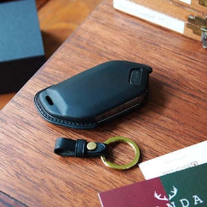 Kia Series Leather Key Fob Cover for New Car Key 2023,24 Telluride EV9 ...