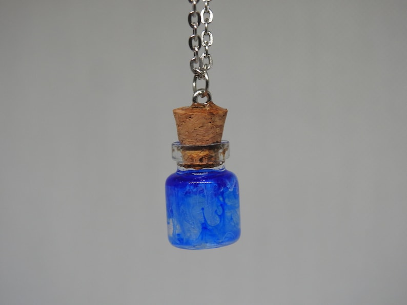 Blue Potion Bottle Pendants - Etsy