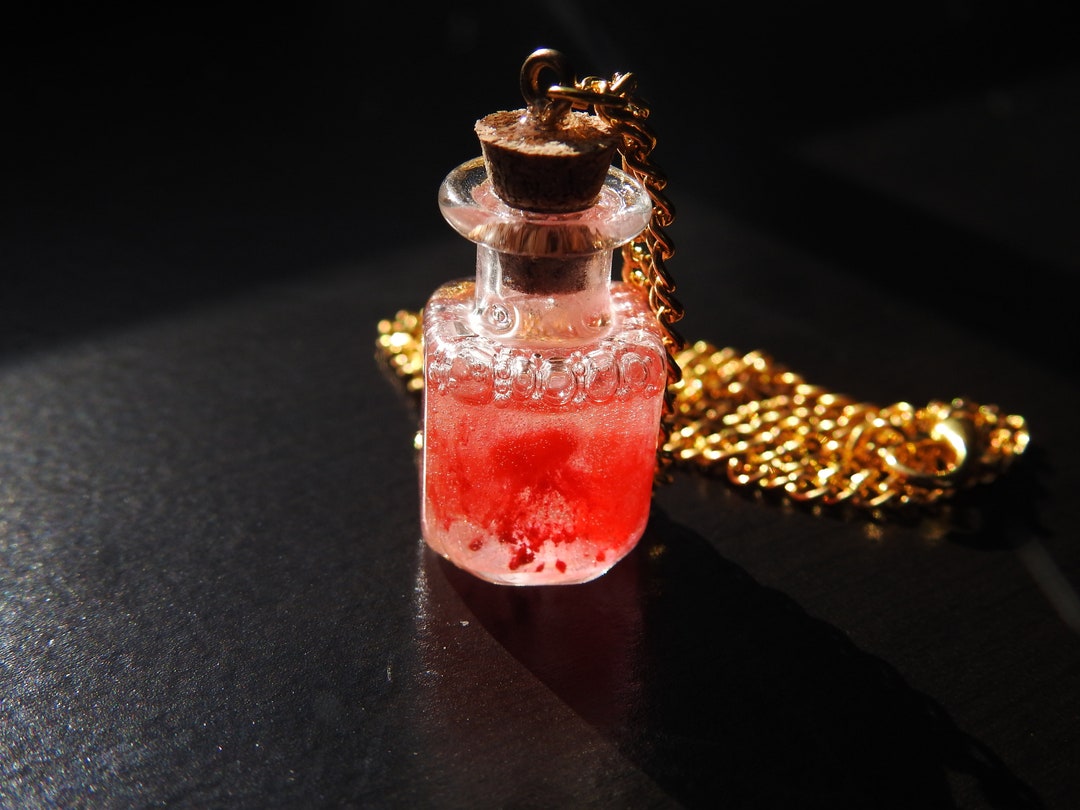 Glow in the Dark Potion Bottle Pendants [blue/red] - Etsy
