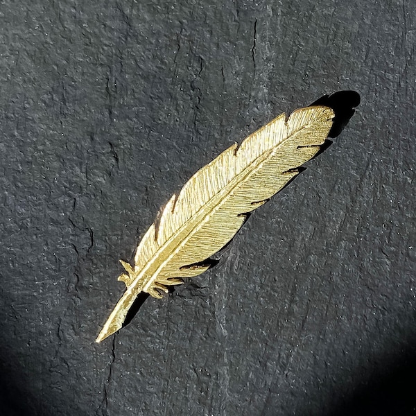 Feather Lapel Pin - Etsy