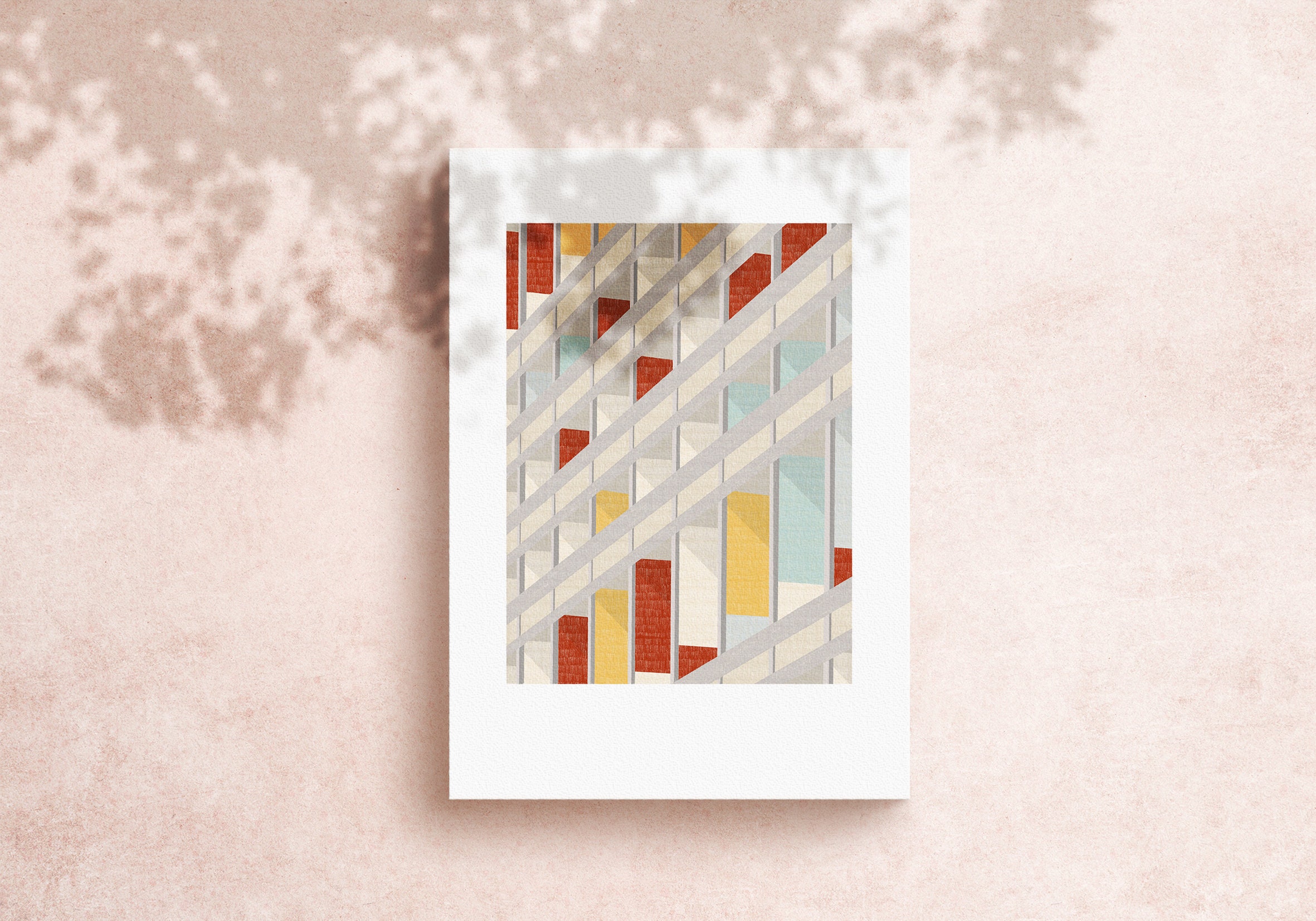 Poster Poster Graphic Design Architecture Illustration - Etsy