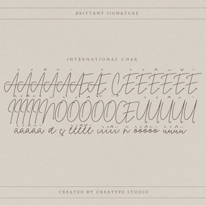 Brittany Signature Font for Canva Fonts, Templett, Corjl, Silhouette ...
