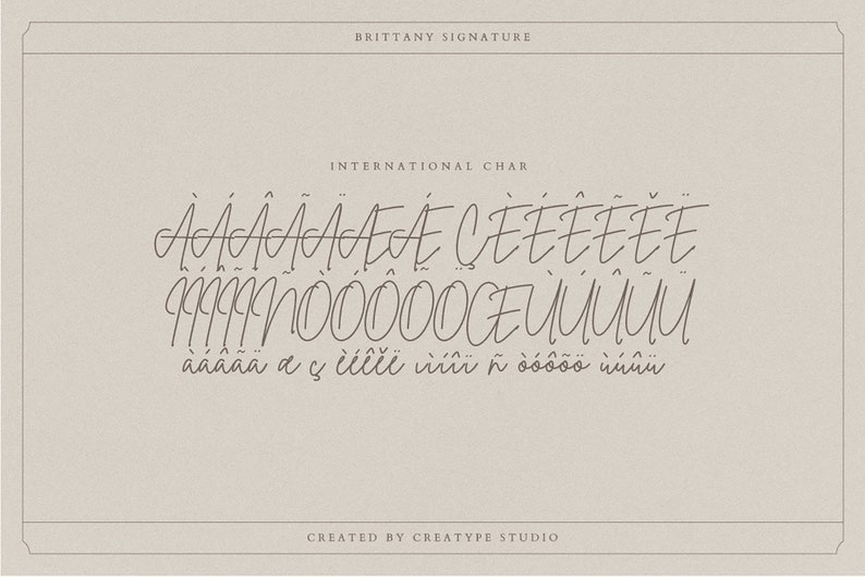 Brittany Signature Font for Canva Fonts Templett Corjl - Etsy UK