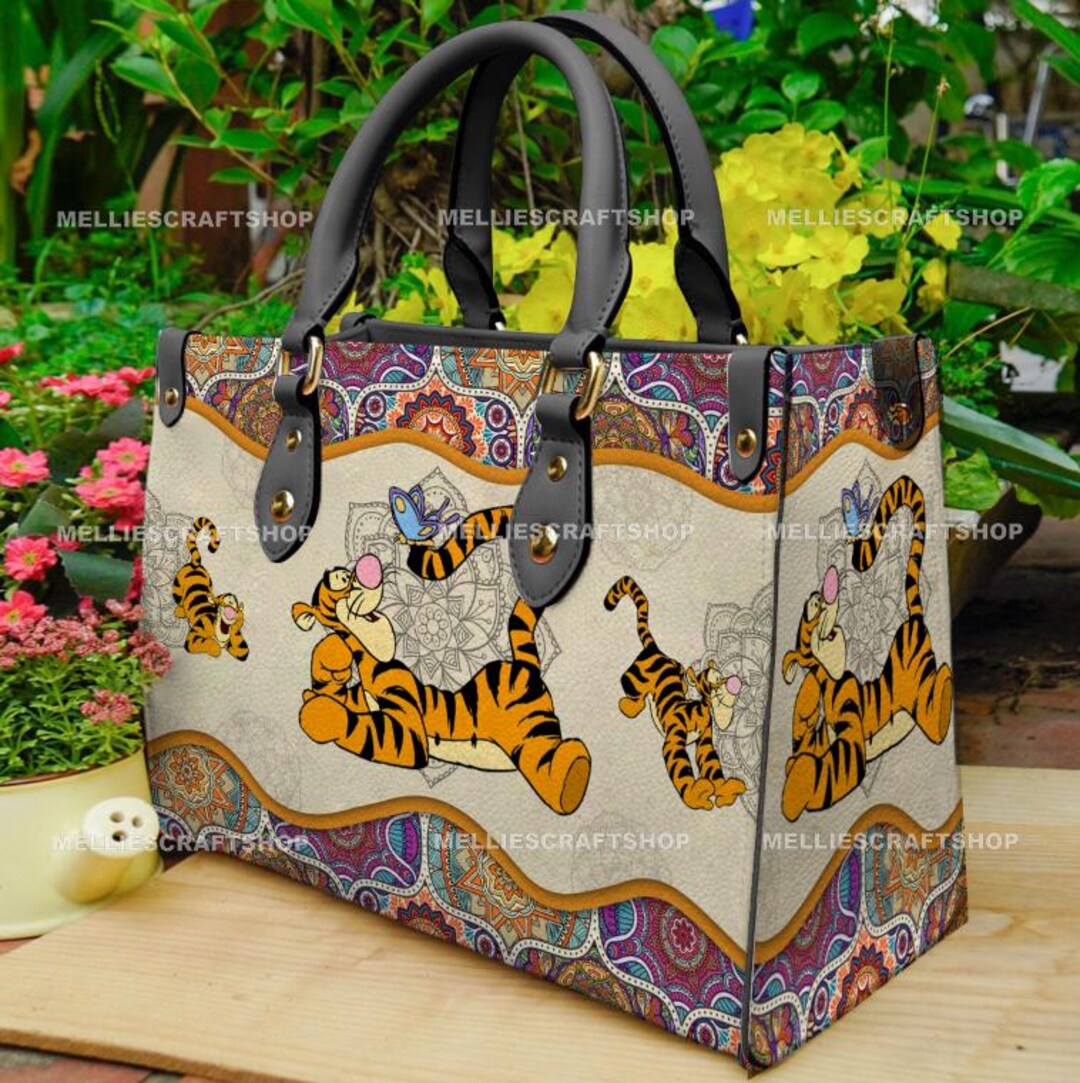 Winnie the Pooh Tigger Cartoon Leather Handbag,tigger Woman Purse ...