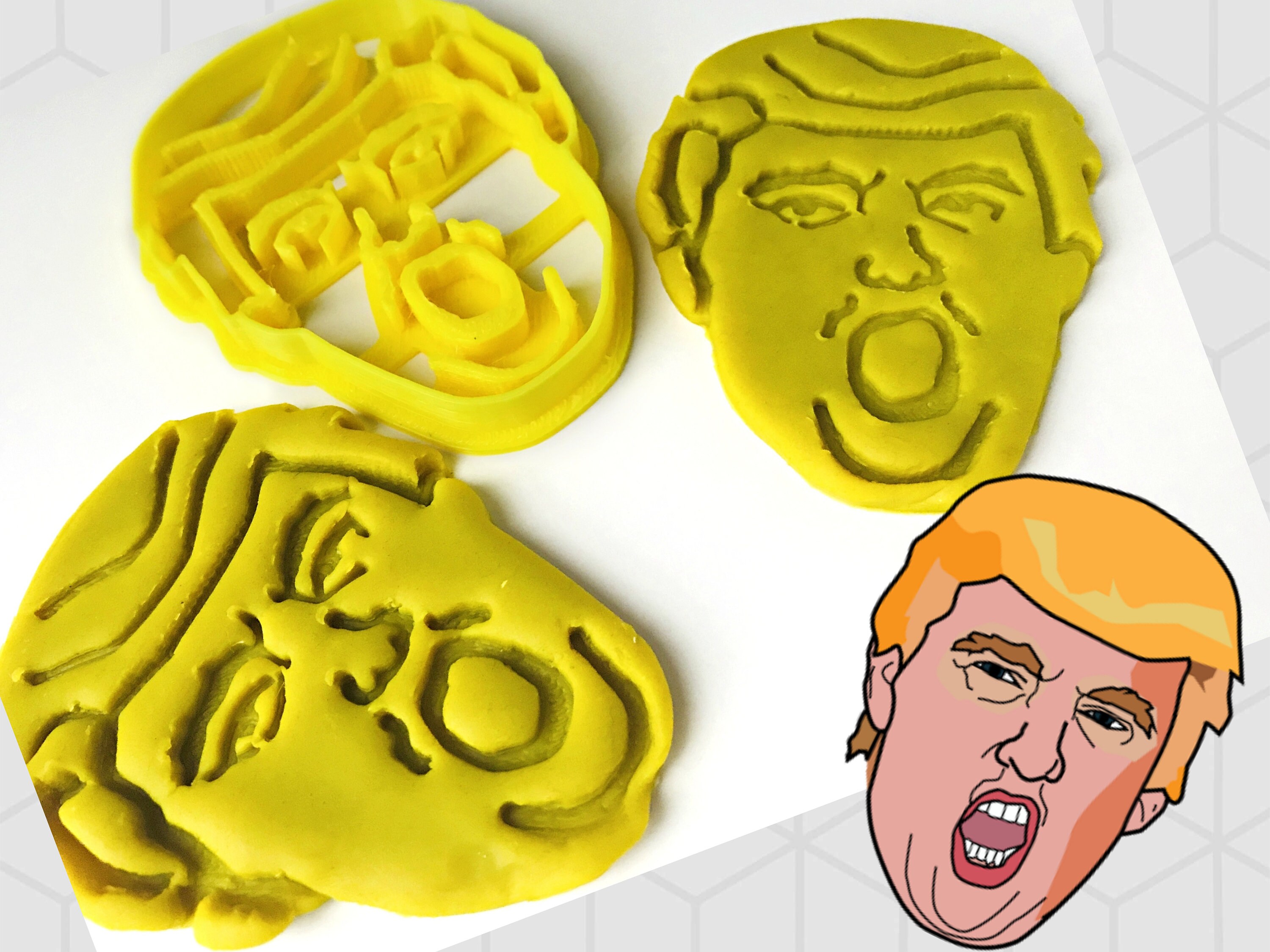 Donald Trump Portrait Cookie Cutter Stamp United States - Etsy