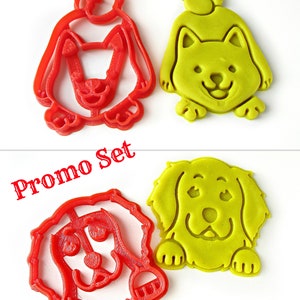 Shiba Inu / Akita Inu Dog Face Portrait Cookie Cutter, Cute Dog Butt ...