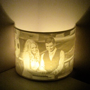 Custom Photo Night Light, Lithophane Lamp, LED Tealight Holder, 3D ...
