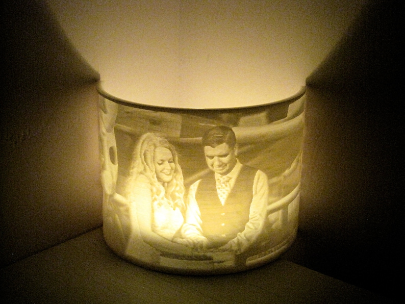 Custom Photo Night Light, Lithophane Lamp, LED Tealight Holder, 3D ...