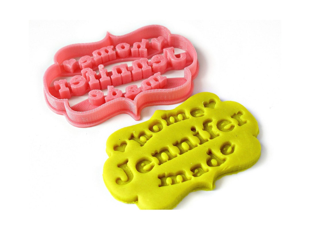 HOMEMADE Custom Name / Brand Cookie Cutter, Fondant Cutter ...