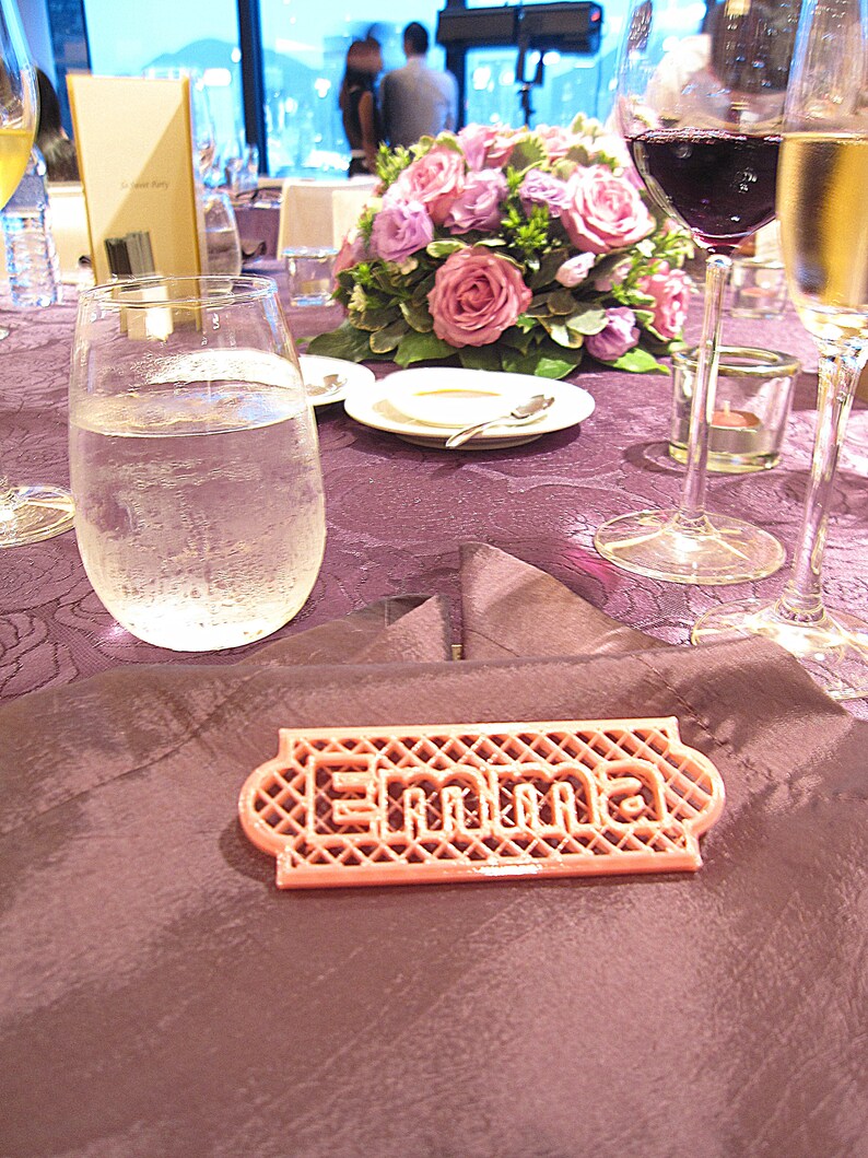 Vintage Name Plate Name Tag Place Card Desk Wall Door Sign | Etsy