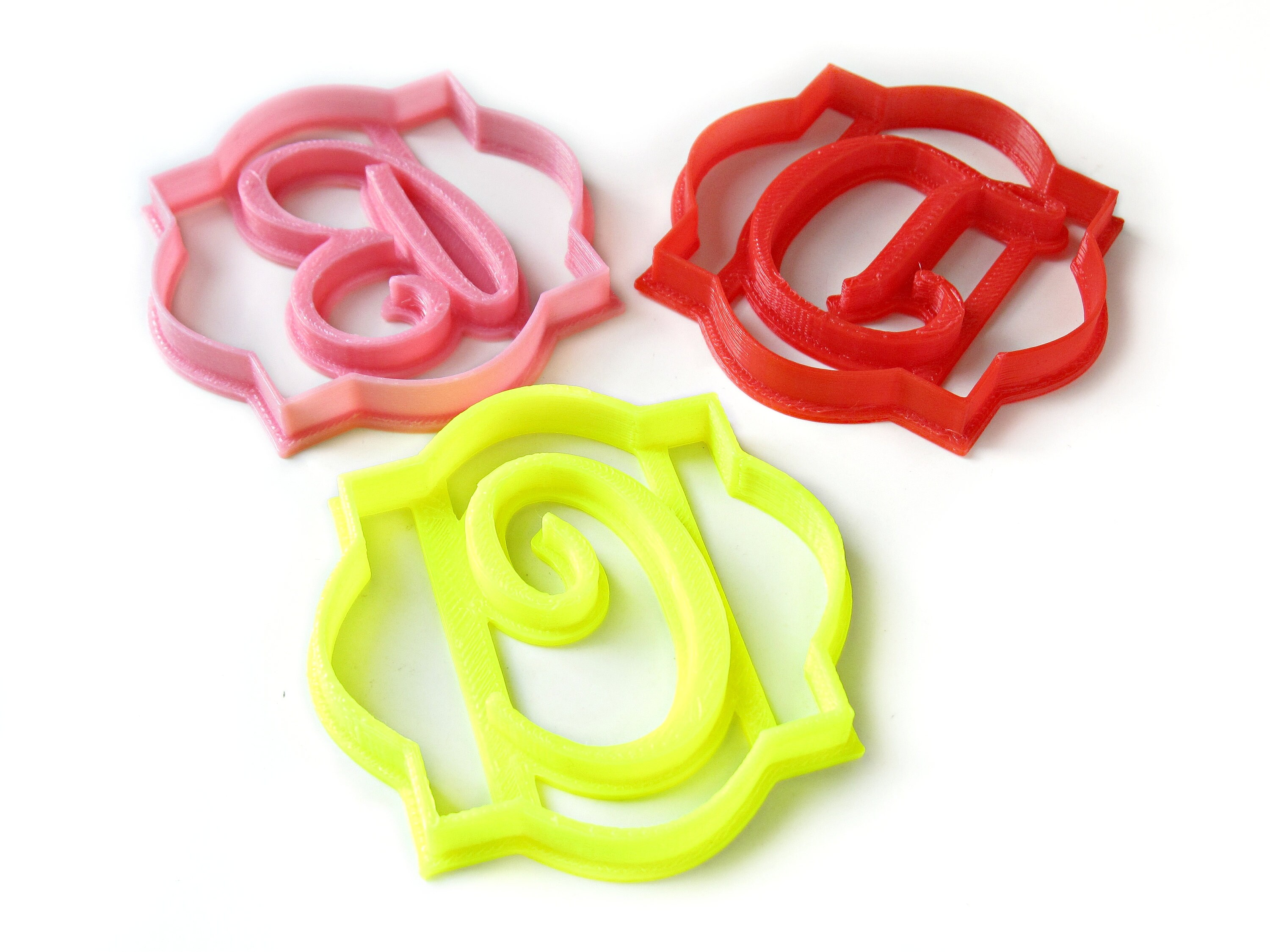 Single Letter MONOGRAM Custom Cookie Cutter Stamp Fondant - Etsy Hong Kong