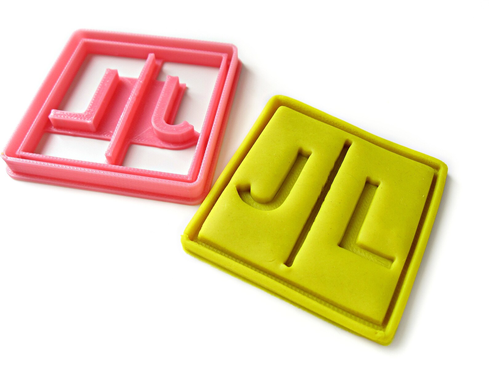 2-letters MONOGRAM Custom Cookie Cutter Fondant - Etsy