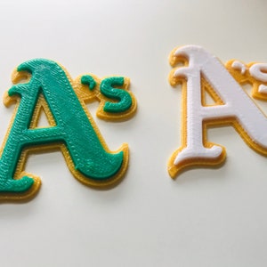 Custom 3D Baseball Helmet Decals 3D Printed Team Logo & Number Raised ...