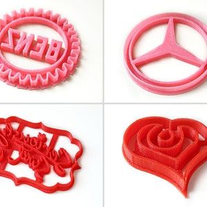 Custom LOGO Cookie Cutter, Fondant Cutter. 3D Printed Personalized ...
