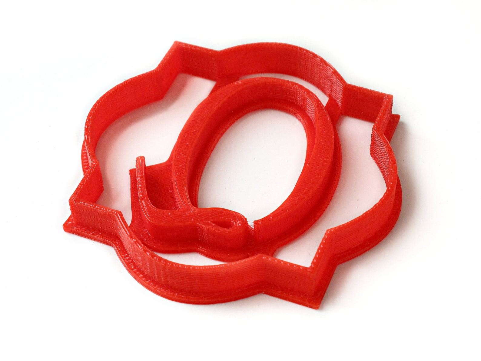 Single Letter MONOGRAM Custom Cookie Cutter Stamp, Fondant Cutter. 3D ...