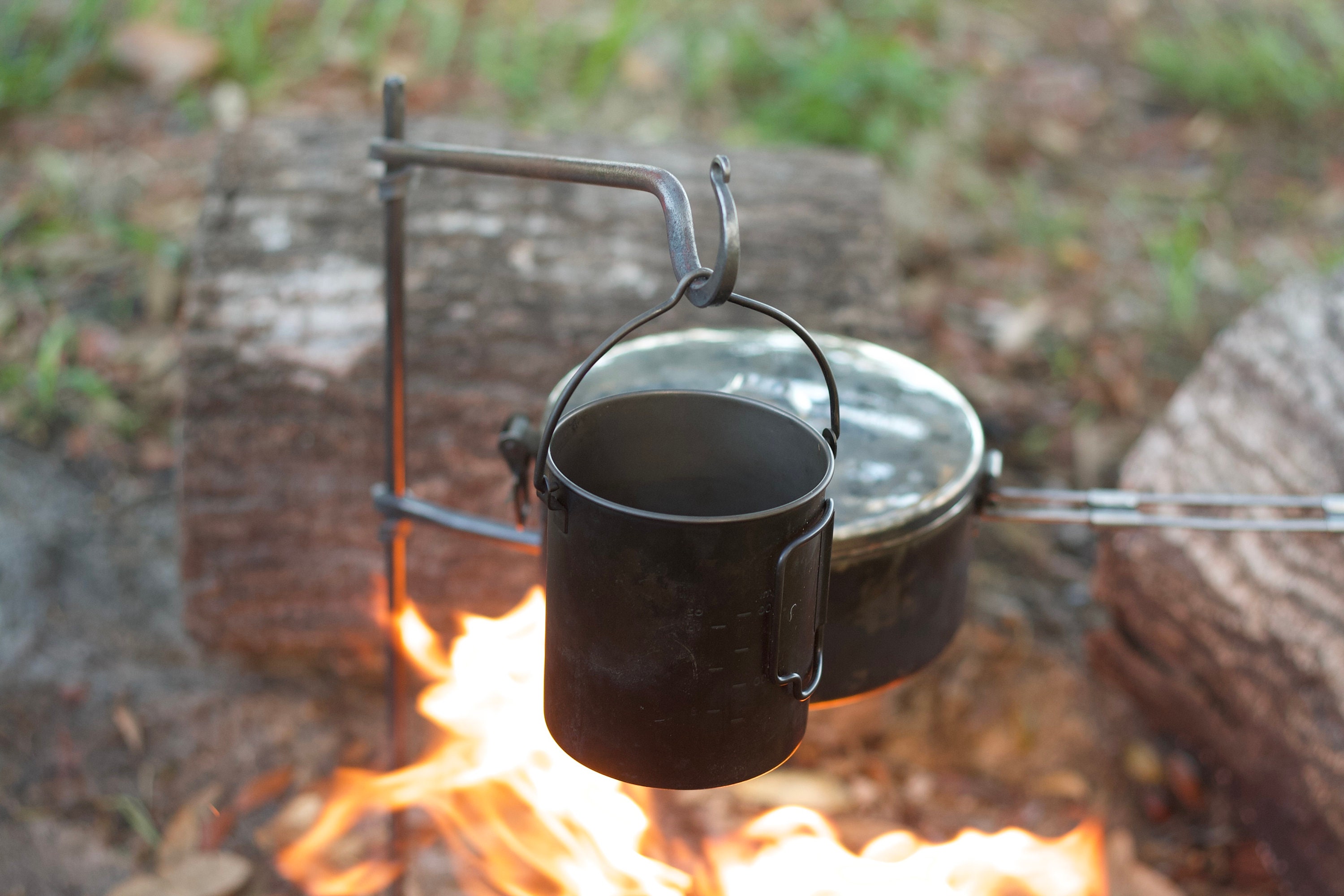 Hand Forged Swing Arm Cook Set - Etsy