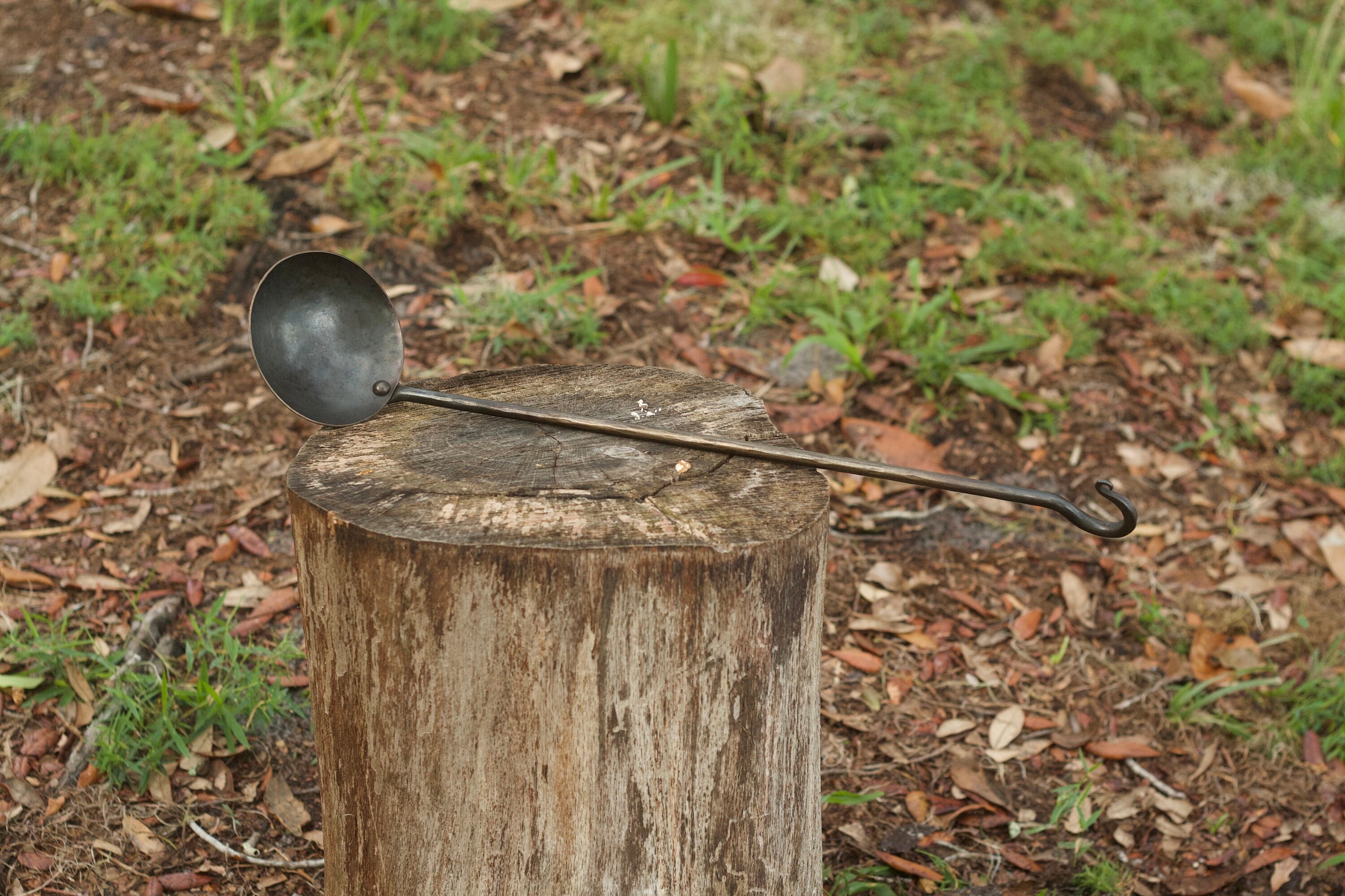 Hand Forged Carbon Steel Egg Spoon Ladle - Etsy