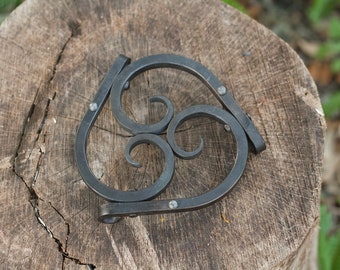 Pot Trivet Hand Forged Hot Plate Blacksmithed Pot Stand Farmhouse ...