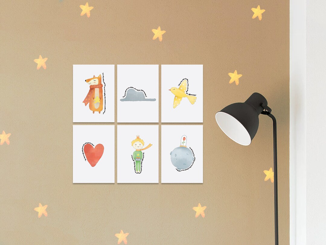 The Little Prince Art Print, Nursery Wall Art Decor, Kids Poster, Le ...